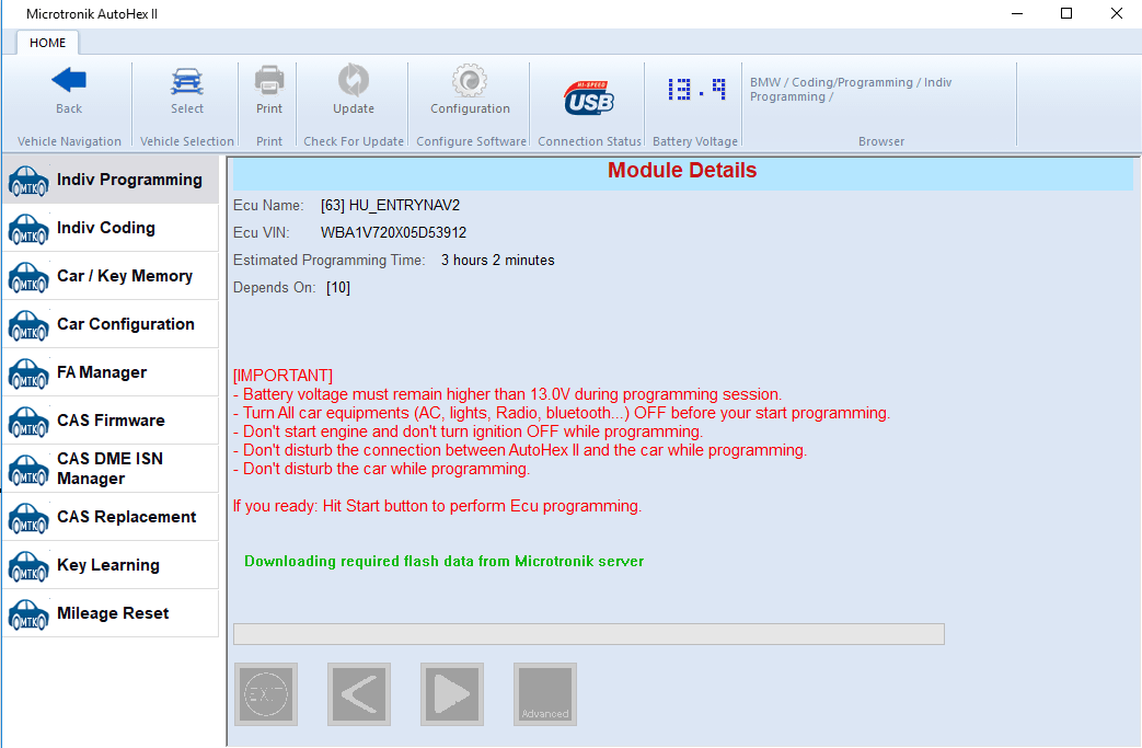 Autohex II Diagnostic Scan tool